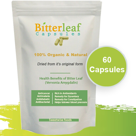 Bitter leaf capsules - High Strength 60 Capsules - Bitter leaf capsules ...